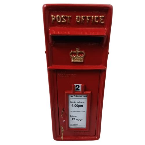 Large Crown Royal Mail Style Post Box In Red