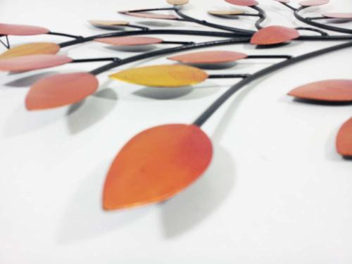 Metal Wall Art - Golden Autumn Tree Branch