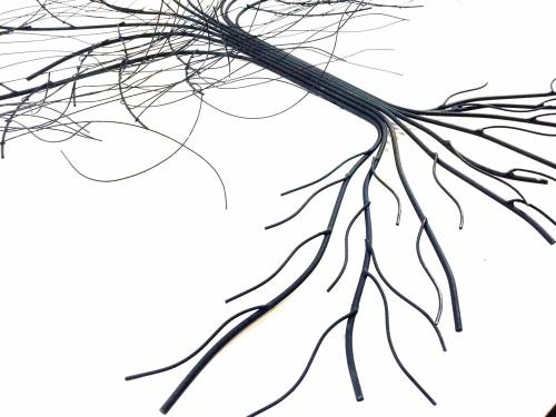 Metal Wall Art - Large Windy Oak Tree