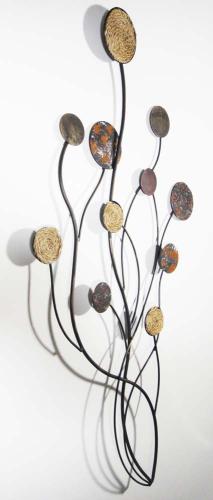 Metal Wall Art - Rope Leaf Bunch