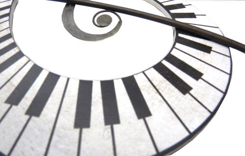 Metal Wall Art - Treble Clef Music Keys