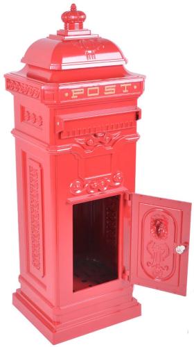 Vintage Red Grand Pillar Post Box