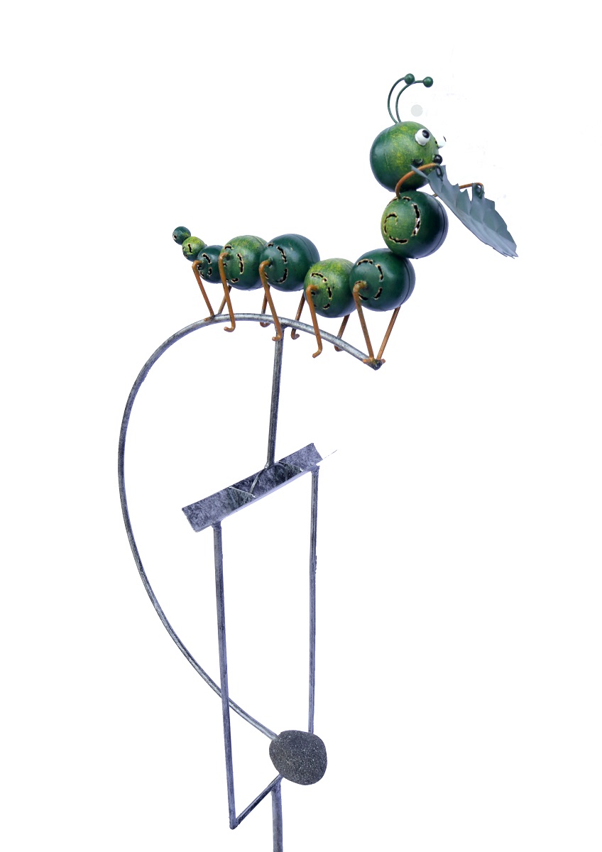 Metal Garden Wind Vane Rocker - Caterpillar