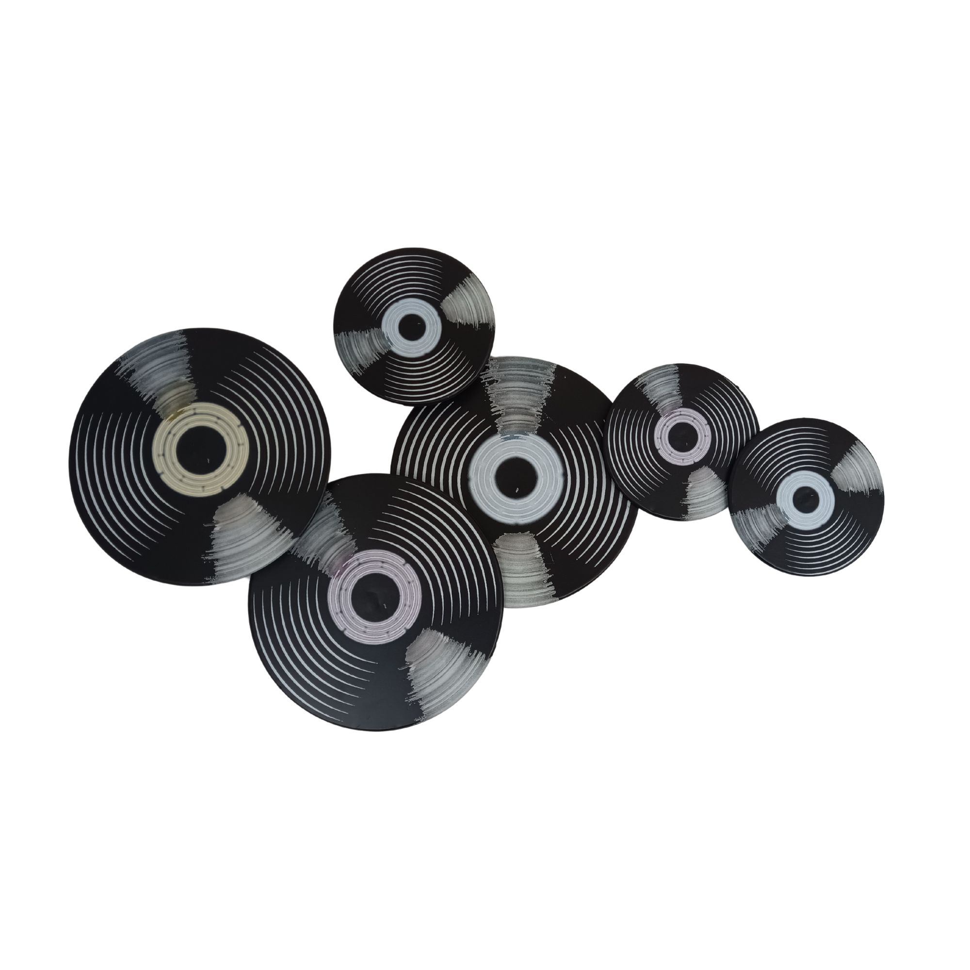 Metal Wall Art - Vinyl Record Bunch