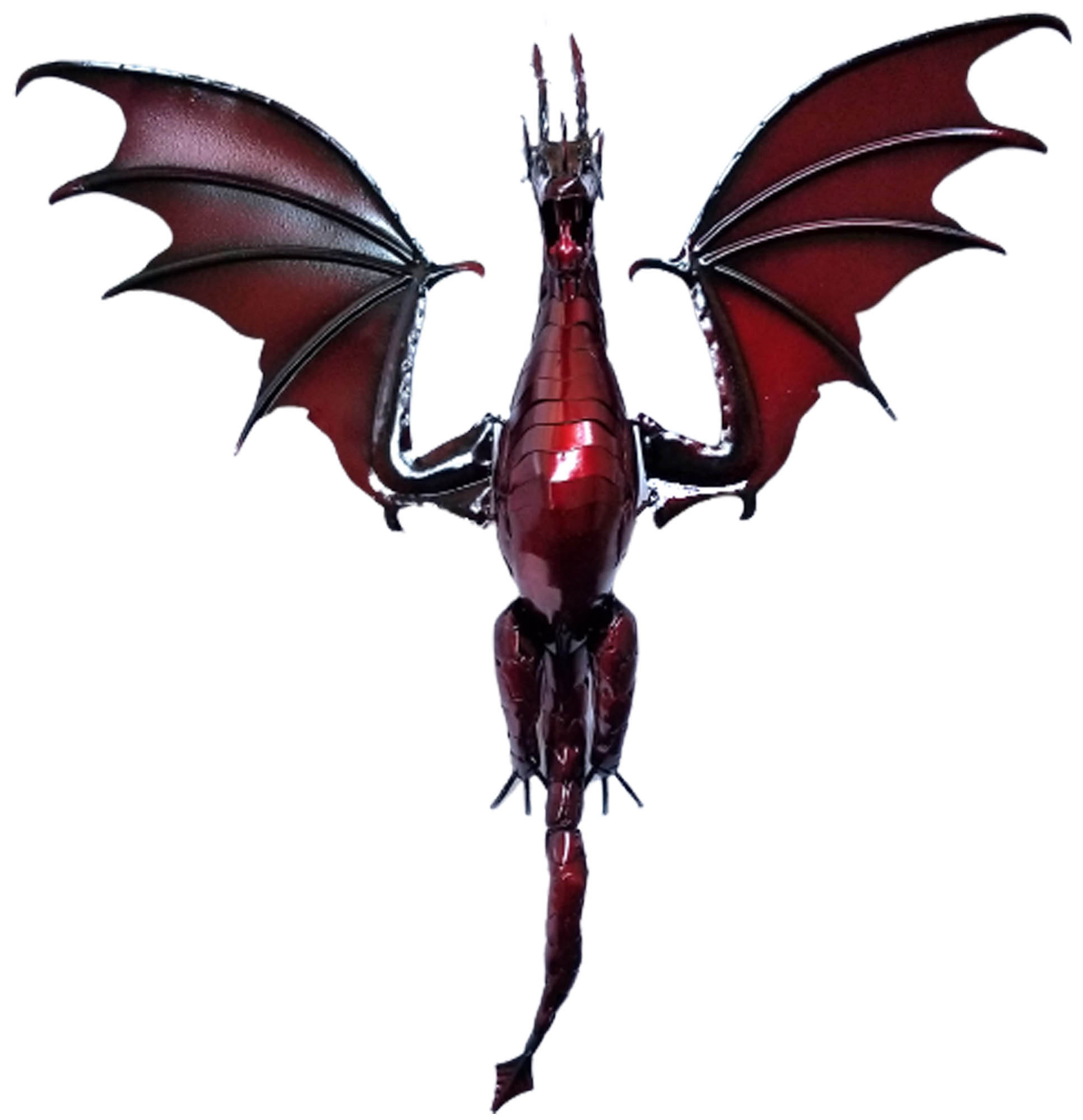 red dragon metal art