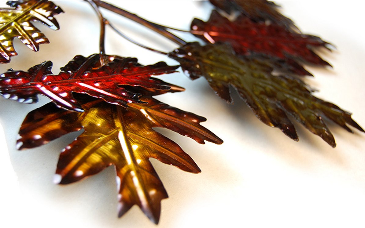 Metal Wall Art Autumn Leaves at Billie Delgado blog